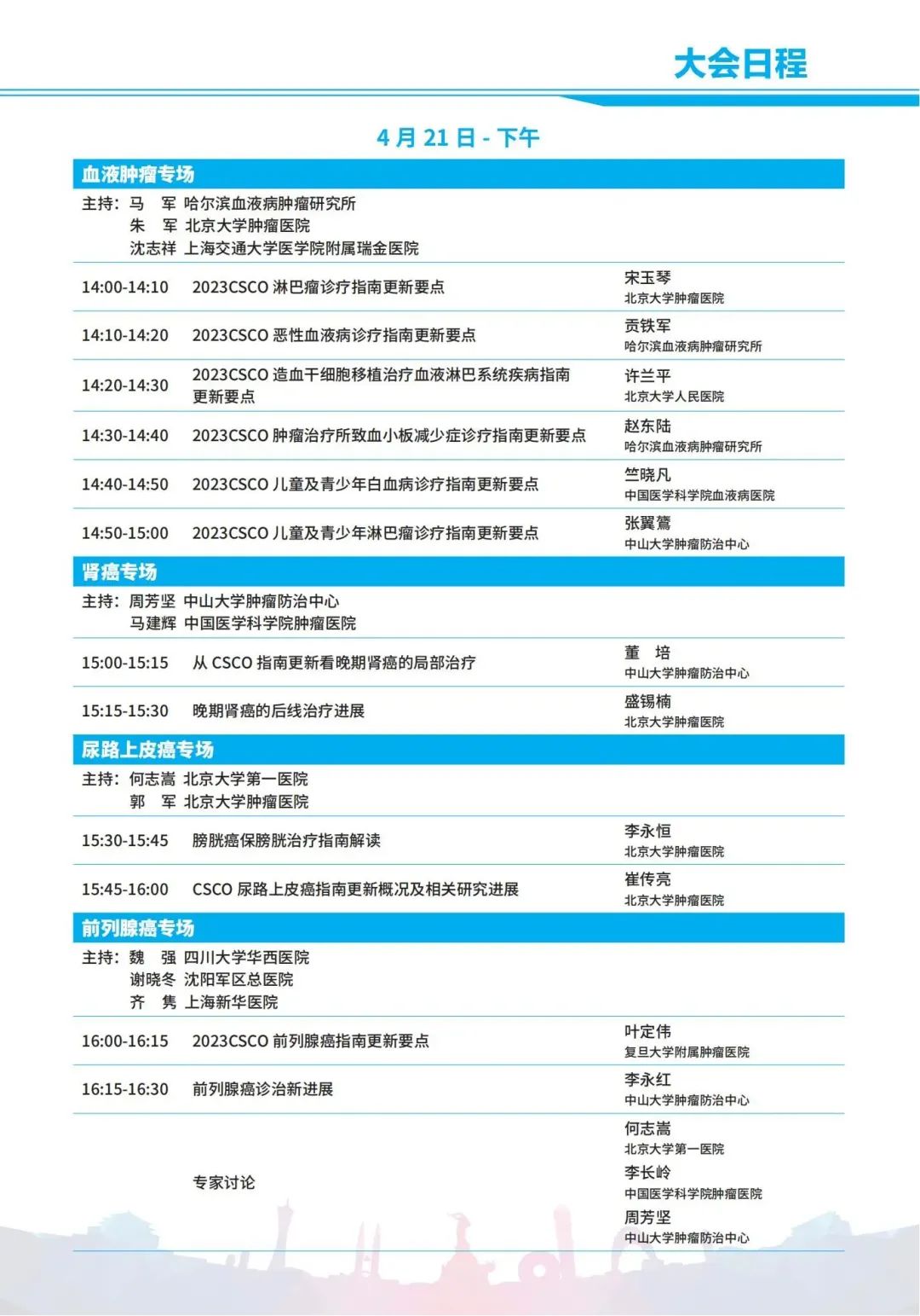 重磅通知！2023 CSCO 指南会日程发布！18大专场会等你来！